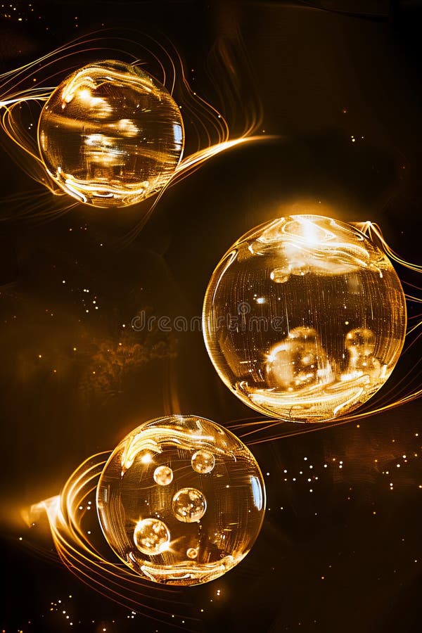 A Light Bulb with a Glowing Ball Inside Stock Image - Image of sparkle ...