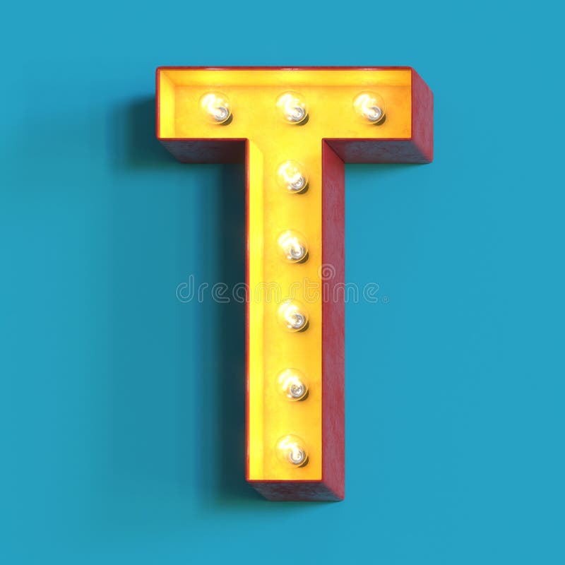 Light Bulb Alphabet Character T Font Stock Illustrations – 42 Light ...