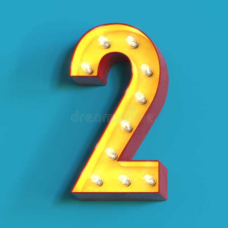 Glowing Number 2 Stock Illustrations – 310 Glowing Number 2 Stock ...