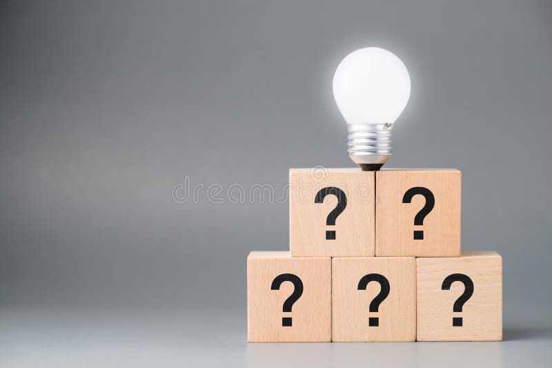 Creativity, and Success Come from Many Questions Stock Photo - Image of ...