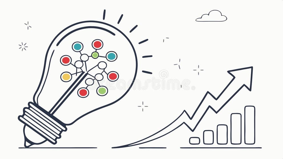 Light Bulb with Graph, Data Ideas, Analytical Innovation, Charted ...