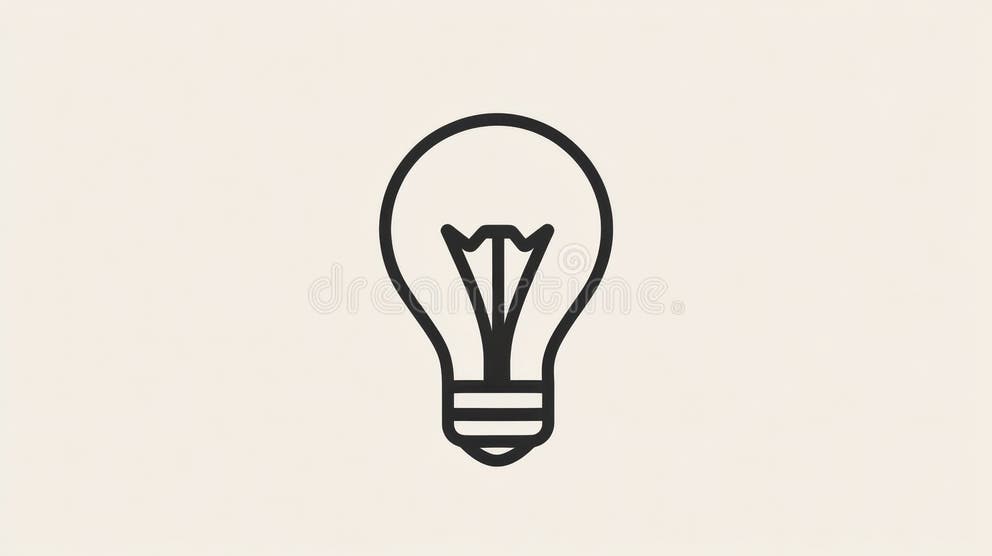 Light Bulb Graphic Design Representing Energy and Illumination Concepts ...