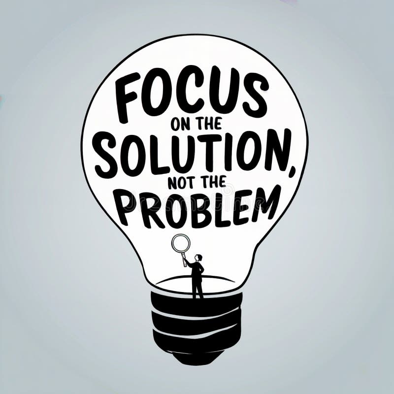 A Light Bulb Graphic Features the Motivational Phrase Focus on the ...