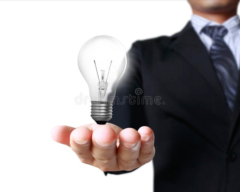 Light bulb in a hand stock image. Image of bulb, european - 24695695