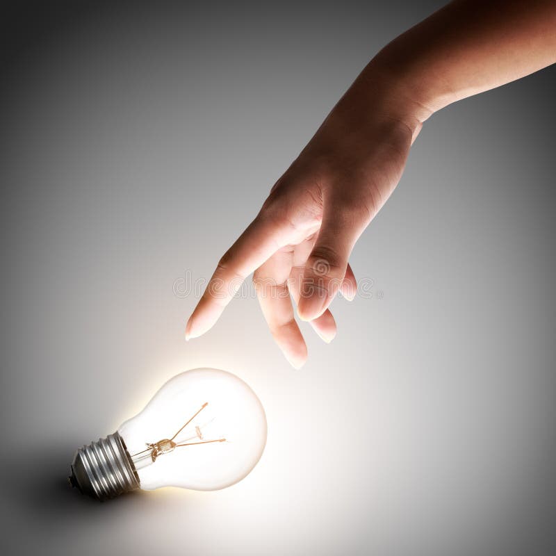 One bright light-bulb stock image. Image of concepts, bright - 4644405