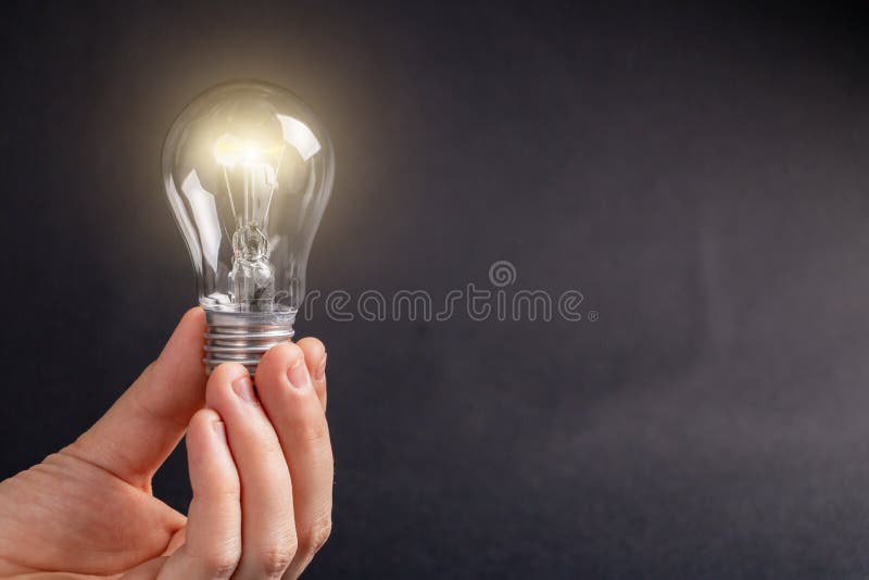 Finger touch light bulb stock image. Image of nature - 22466147