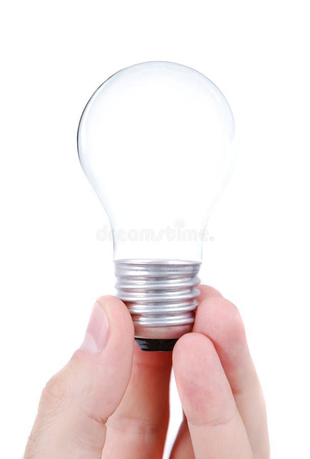 Light bulb in hands stock photo. Image of idea, bulb - 10586256