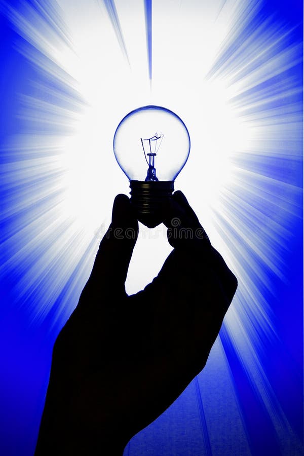 Light bulb held in hand stock image. Image of shine, watt - 33395029