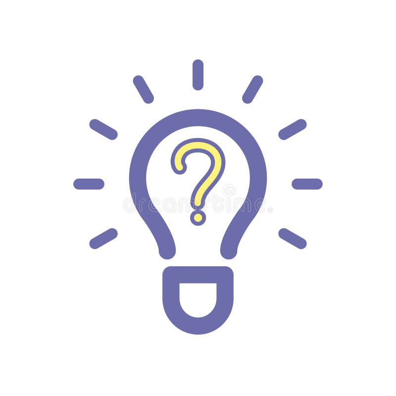 Light bulb help idea icon stock vector. Illustration of button - 109721729