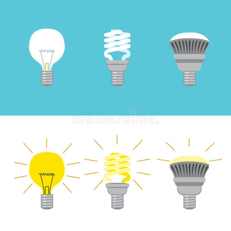 Light Bulb History stock vector. Illustration of bulb - 70774821