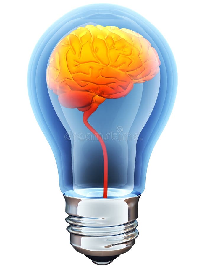 Light Bulb Brain Stock Illustrations – 33,611 Light Bulb Brain Stock ...
