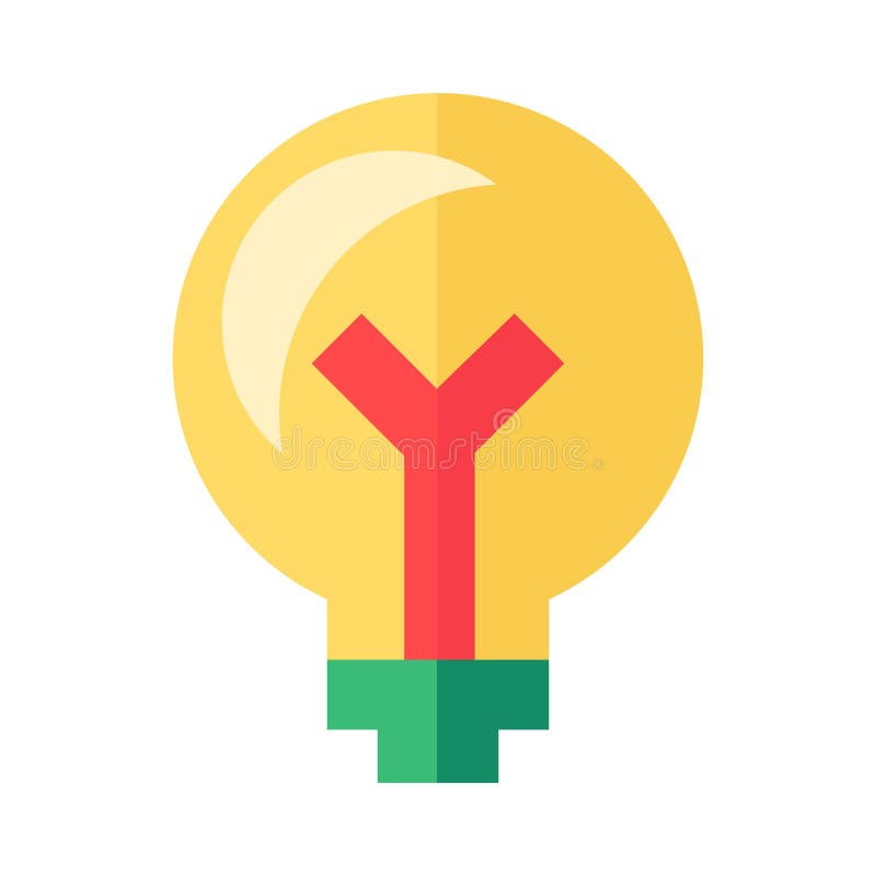 Light Bulb Icon Business Element Stock Vector - Illustration of ...