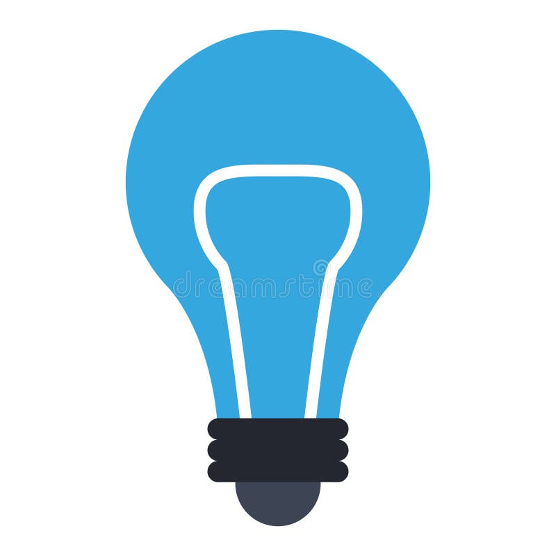 Light Bulb Icon Cartoon Isolated Stock Vector - Illustration of symbol ...