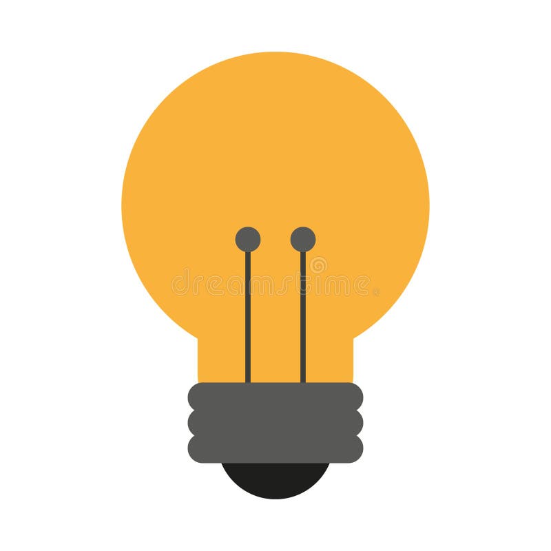 Light bulb icon stock vector. Illustration of idea, energy - 146249475