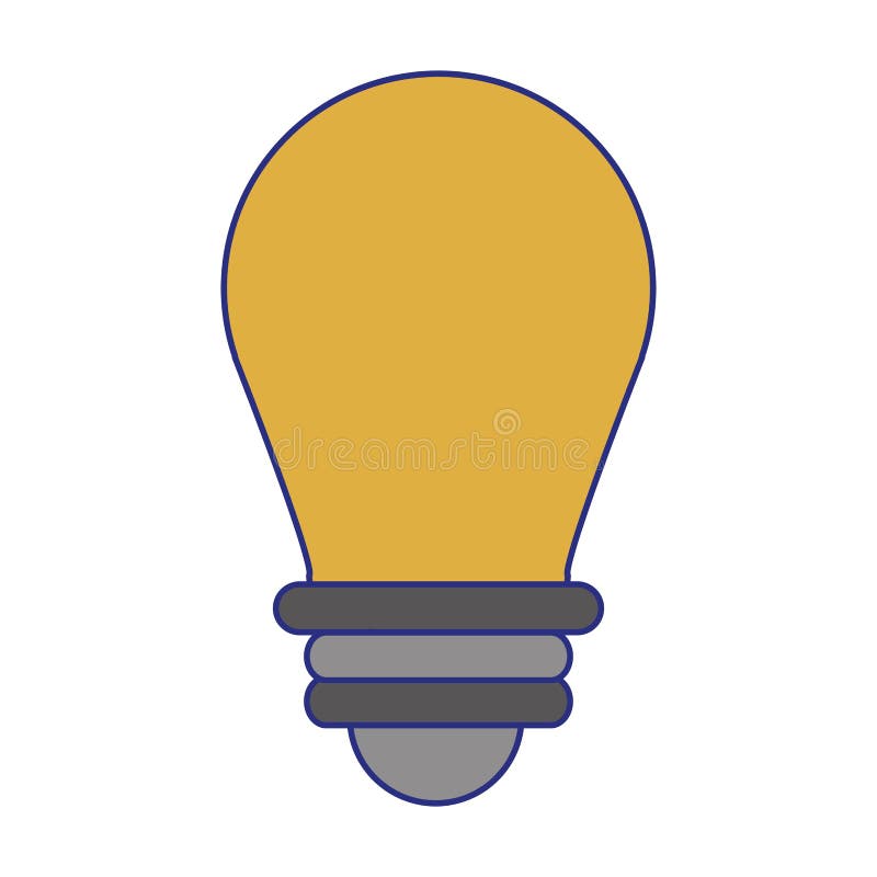 Light bulb icon stock vector. Illustration of idea, lamp - 146254320