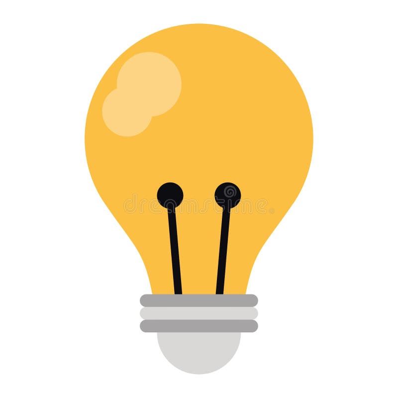 Light bulb icon stock vector. Illustration of graphic - 146869518