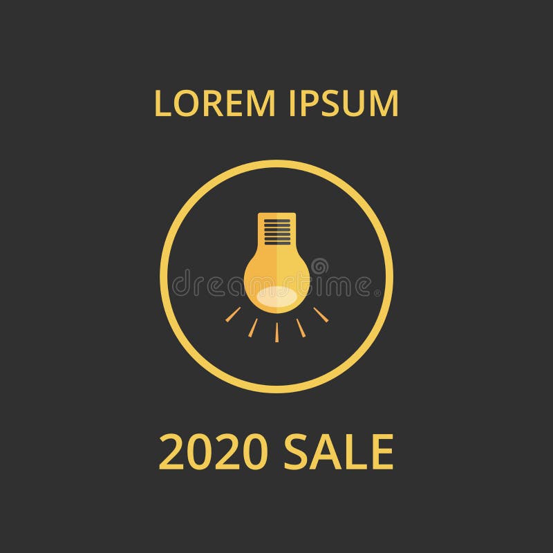 Light Bulb. Concept of Vector Banner for Ideas Stock Vector ...