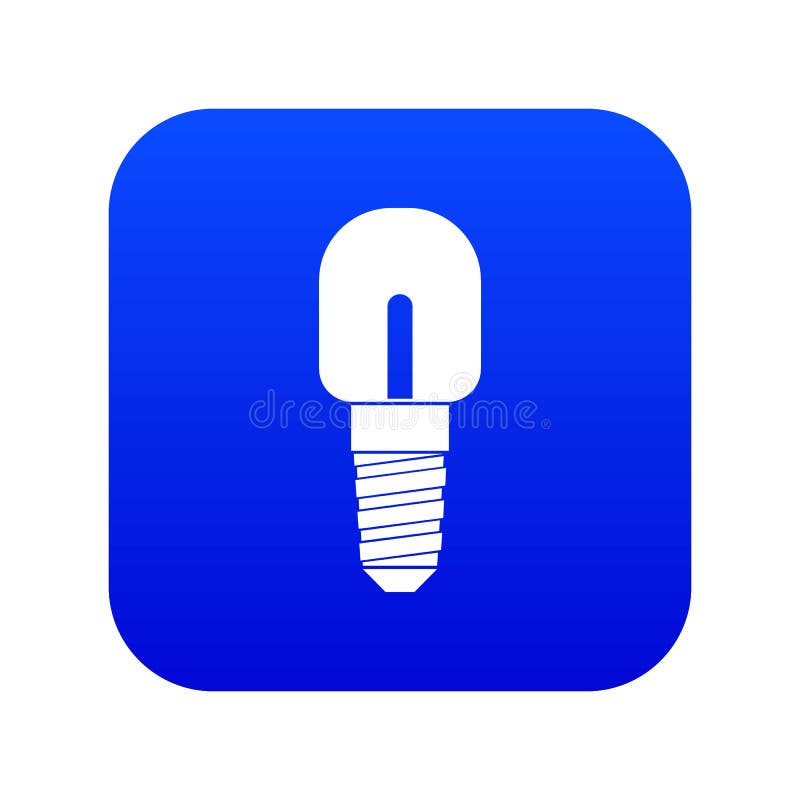 Light Bulb Icon Digital Blue Stock Vector - Illustration of luminosity ...