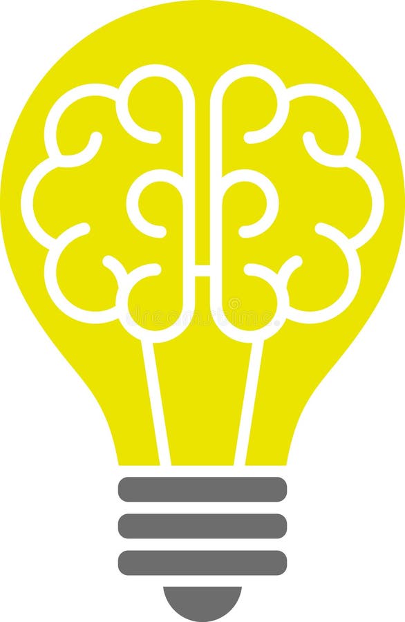 Light Bulb Icon. Energy and Thinking Symbol. Ideas, Inspiration ...