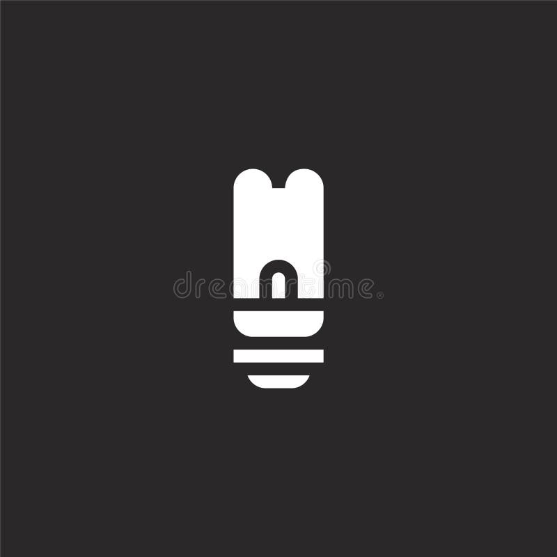 Light Bulb Icon. Filled Light Bulb Icon for Website Design and Mobile ...