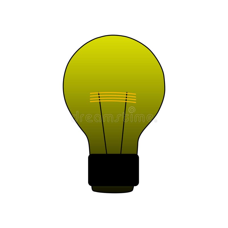 Light Bulb Icon. Idea Creativity Symbol. Bright Yellow Glow. Vector ...