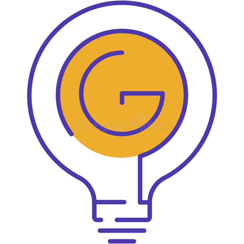 Light Bulb Icon Idea Lamp Vector Illustration Stock Vector ...