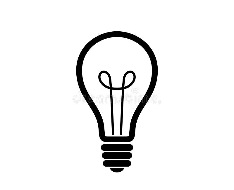 Light Bulb Icon. Idea Symbol and Infographic Design Element Stock ...