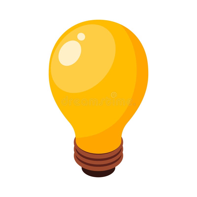 Light Bulb Icon stock vector. Illustration of fluorescent - 276650620