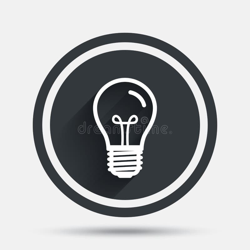 Light Bulb Icon. Lamp E27 Socket Symbol Stock Vector - Illustration of ...