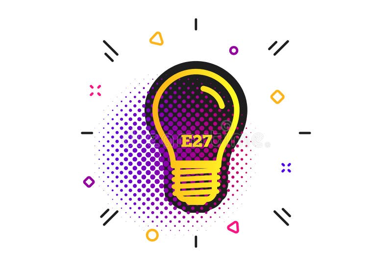 Light Bulb Icon. Lamp E27 Socket Symbol. Vector Stock Vector ...