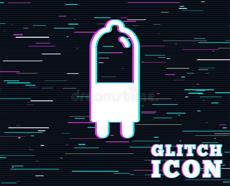 Light Bulb Icon. Lamp G9 Socket Symbol Stock Vector - Illustration of ...