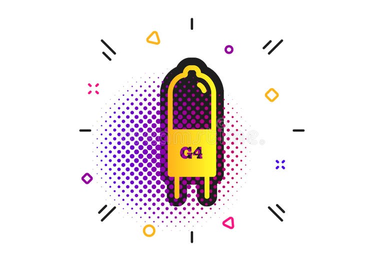 Light Bulb Icon. Lamp G4 Socket Symbol. Vector Stock Vector ...