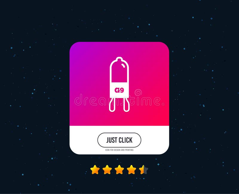 Light Bulb Icon. Lamp G9 Socket Symbol. Vector Stock Vector ...