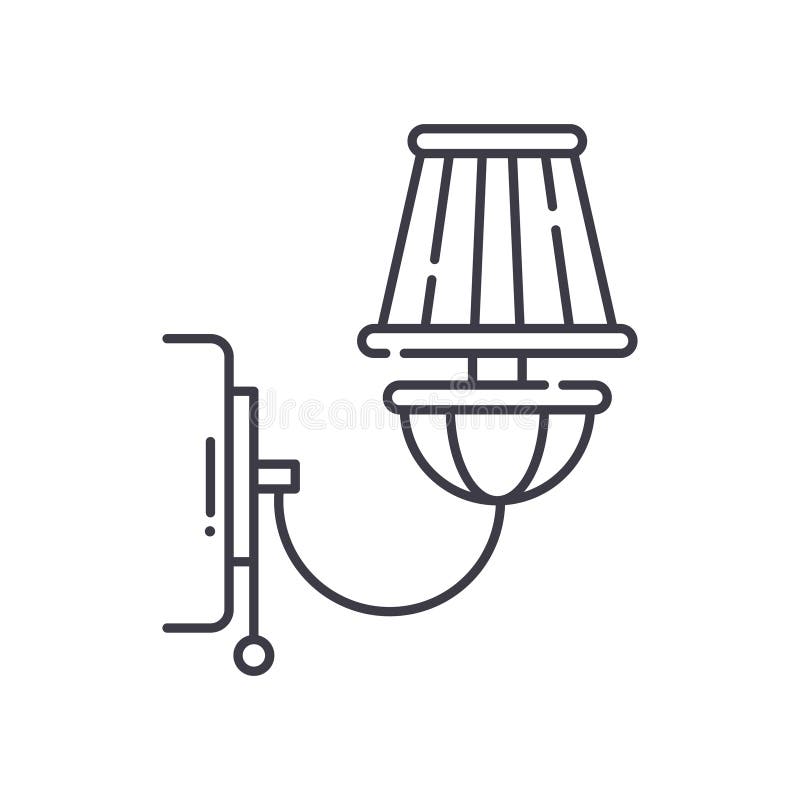 Halogen Lamp Icon, Black Vector Sign with Editable Strokes, Concept ...