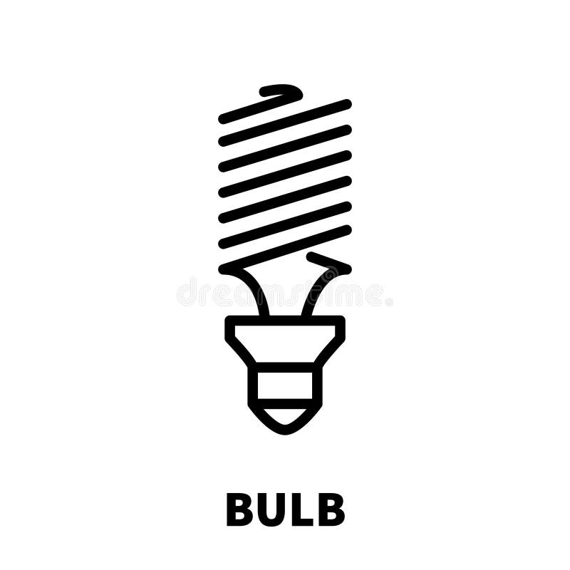 Light Bulb Icon or Logo in Modern Line Style. Stock Vector ...