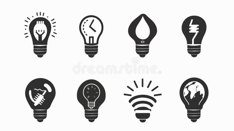 Energy Efficient Light Bulb Icon for Professional Projects Stock ...