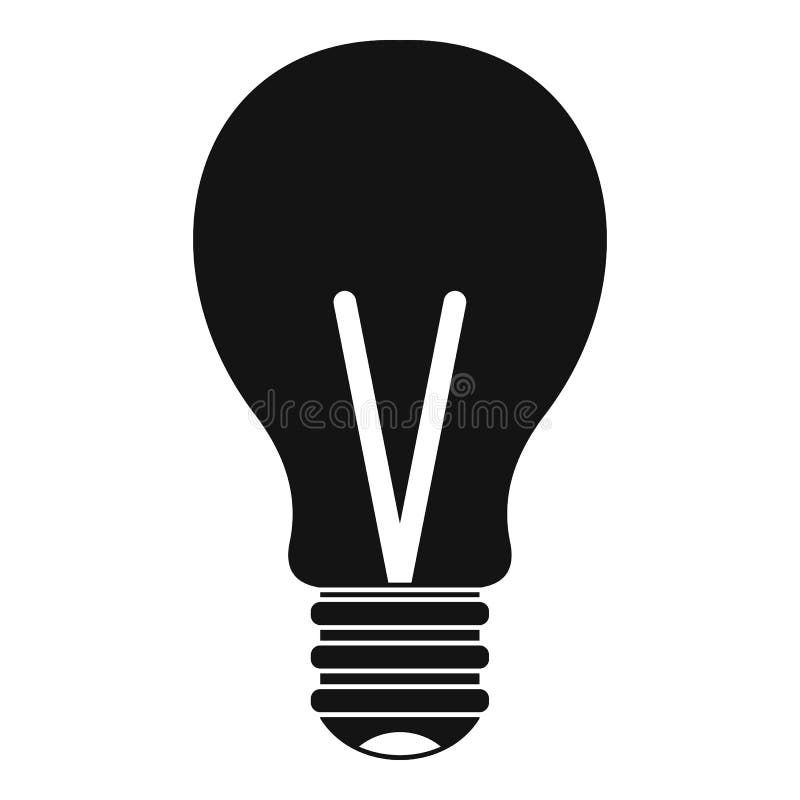 Light bulb icon simple stock vector. Illustration of electricity - 91905117
