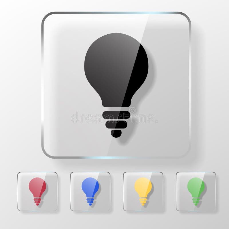Light bulb icon stock vector. Illustration of electrical - 46732705