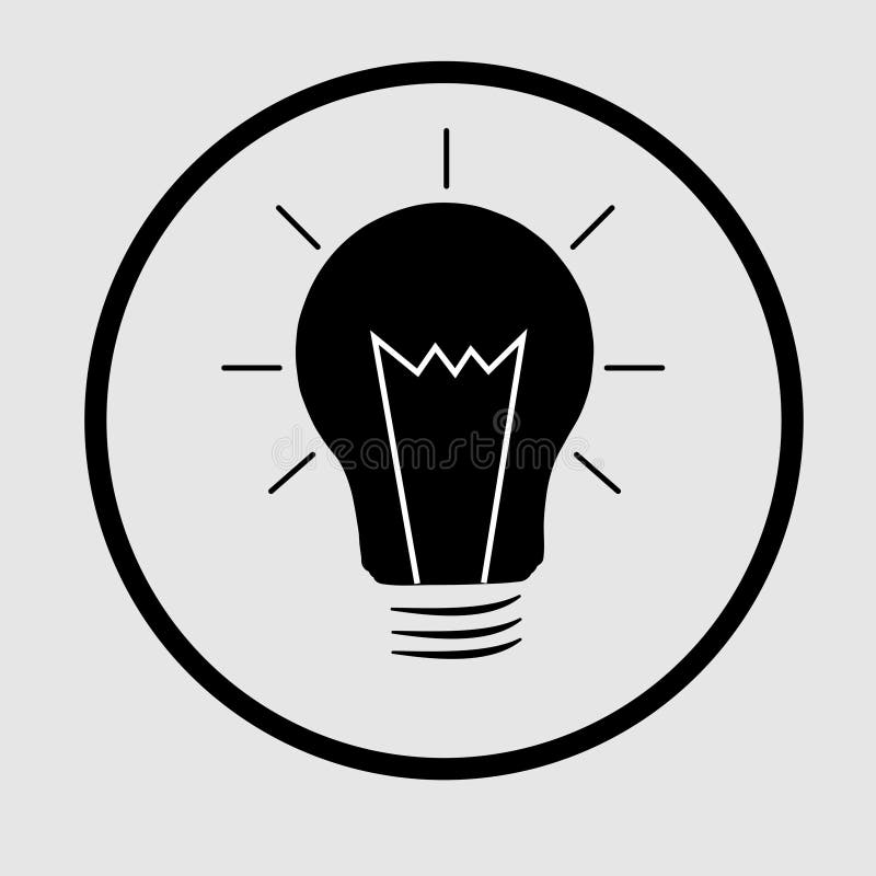 Light Bulb Icon Vector. Light Bulb Vector Design Stock Vector ...