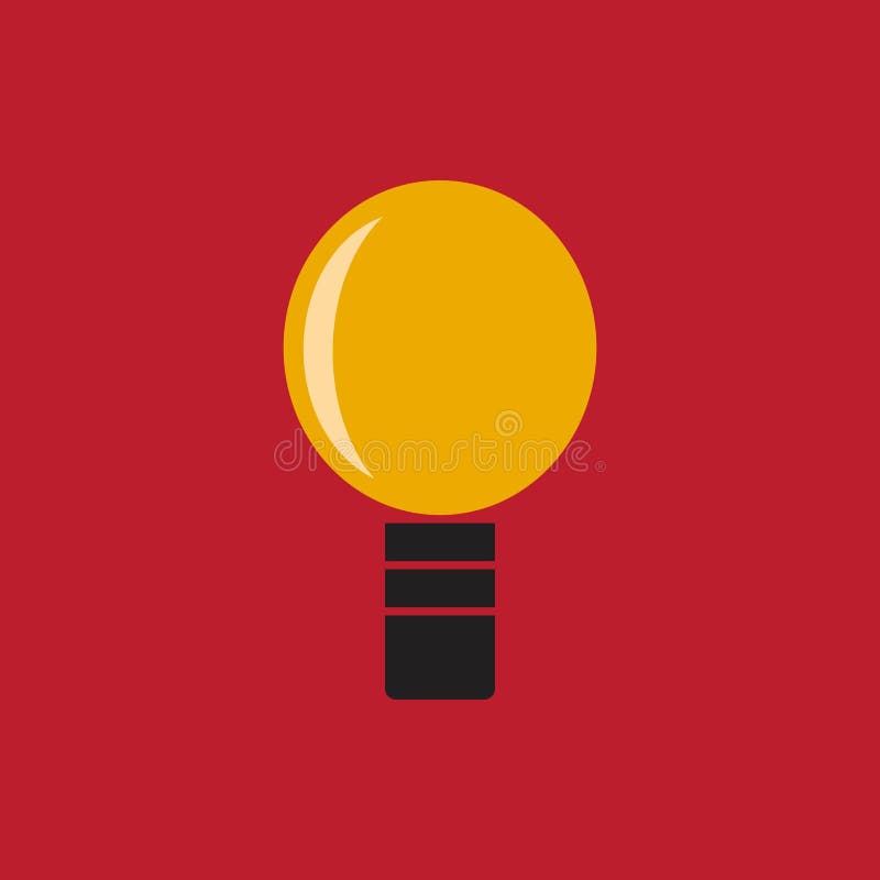 Light Bulb Icon Vector Processing. Light Bulb Icon. Stock Vector ...