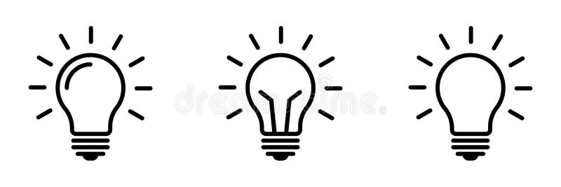The Light Bulb Icon Vector, Full of Ideas and Creative Thinking ...