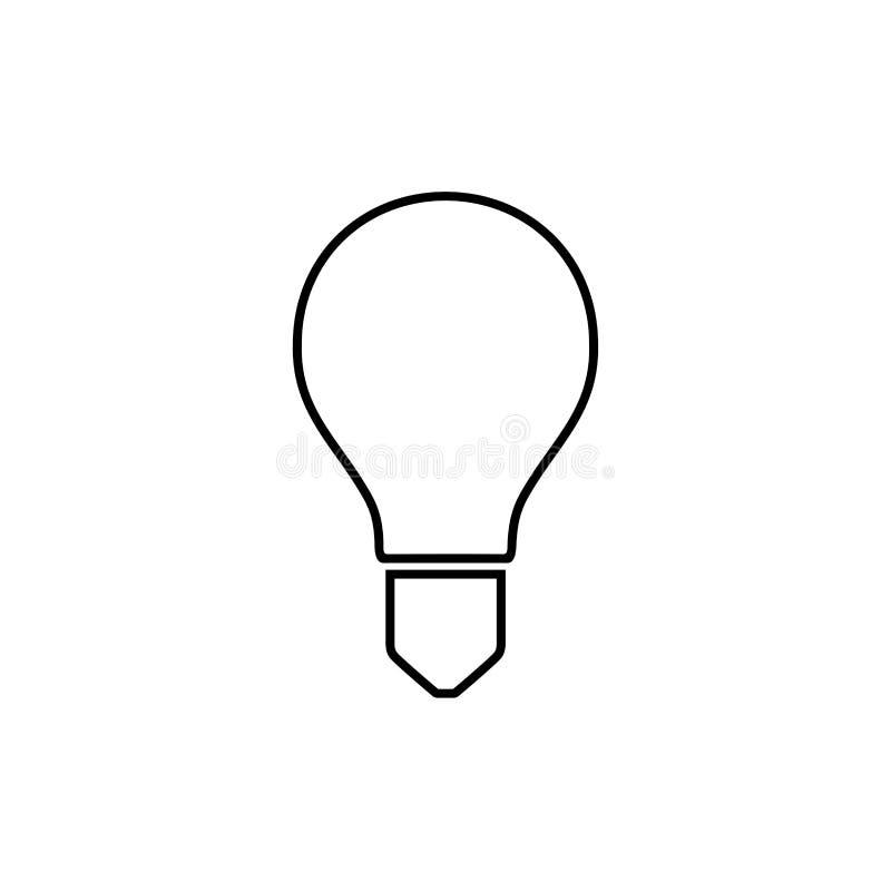 Light bulb icon. Vector. stock illustration. Illustration of electric ...
