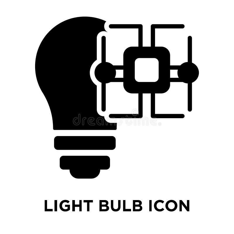 Light Bulb Icon Vector Isolated on White Background, Logo Concept of ...