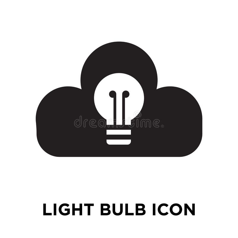 Light Bulb Icon Vector Isolated on White Background, Logo Concept of ...