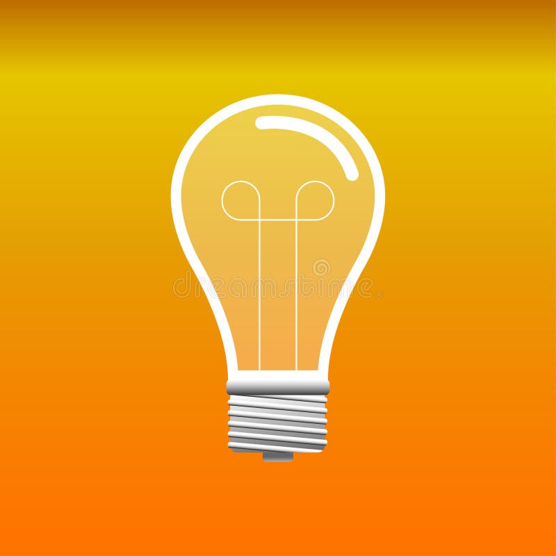 Light Bulb Icon Vector. Light Bulb Sign. Idea, Solution Stock Vector ...