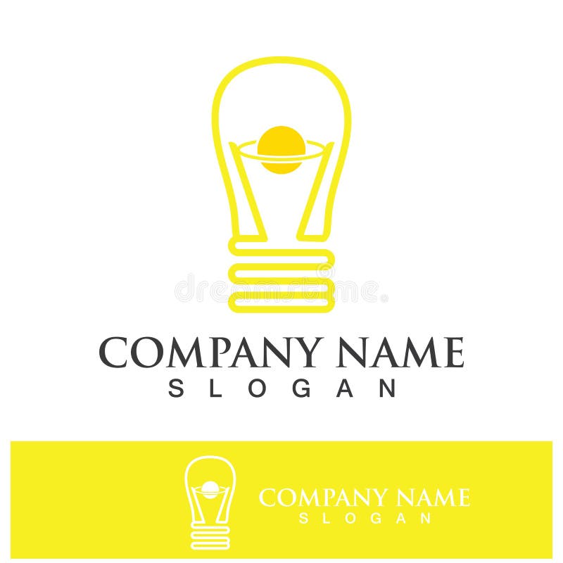 Simple Light Bulb Icon Vector Symbol Illustration Stock Vector ...