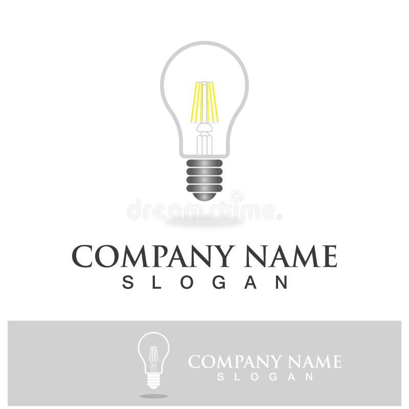 Simple Light Bulb Icon Vector Symbol Illustration Stock Vector ...