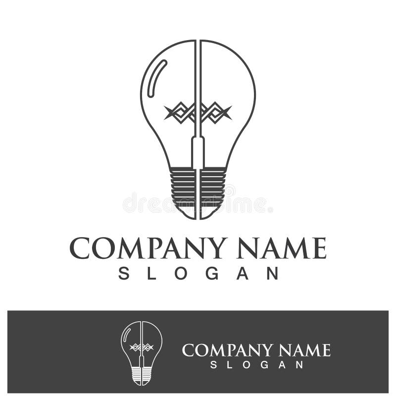 Simple Light Bulb Icon Vector Symbol Illustration Stock Vector ...