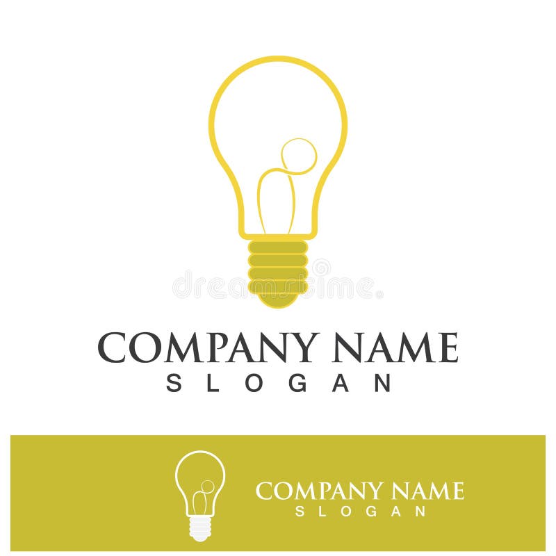 Simple Light Bulb Icon Vector Symbol Illustration Stock Vector ...