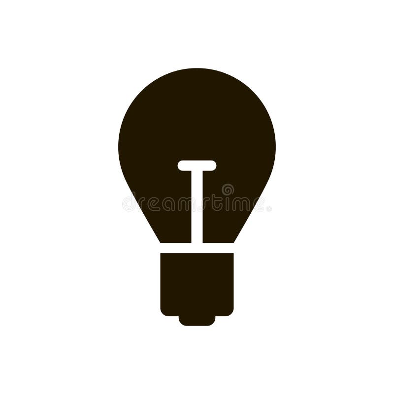 Light Bulb Icon on White Background. EPS 10. Vector Illustration. Stock ...